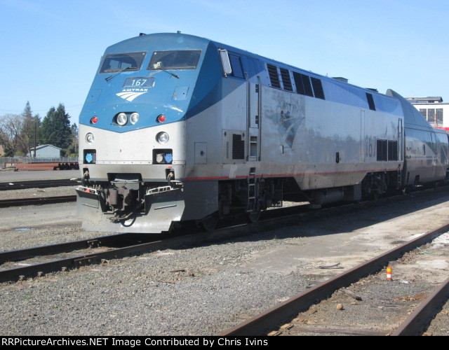 AMTK 167 @ Eugene Yard